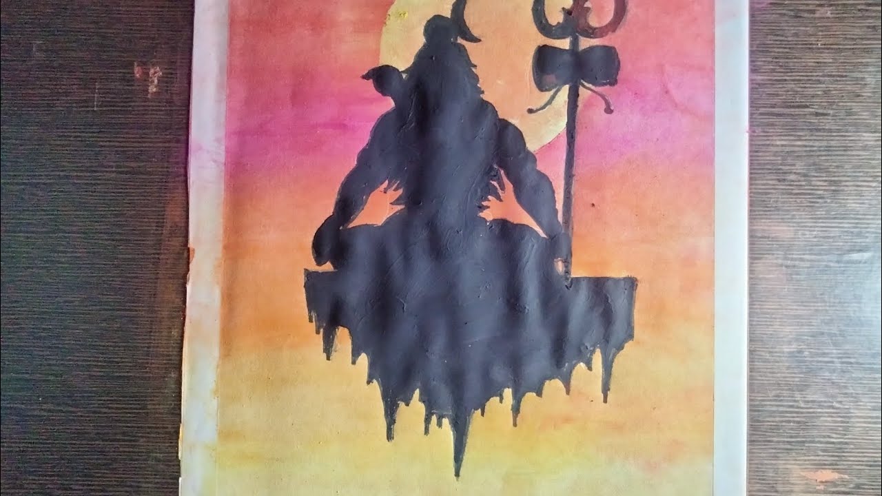 Easy Lord Mahadev Drawing for Beginners | Lord Shiva drawing Step by ...