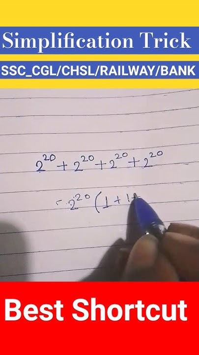 Simplification Trick | Simplification short trick | math short tricks #shorts #shortvideo #maths ...