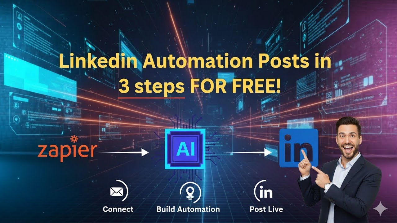LinkedIn Posts Automation Using Zapier Tool - YouTube