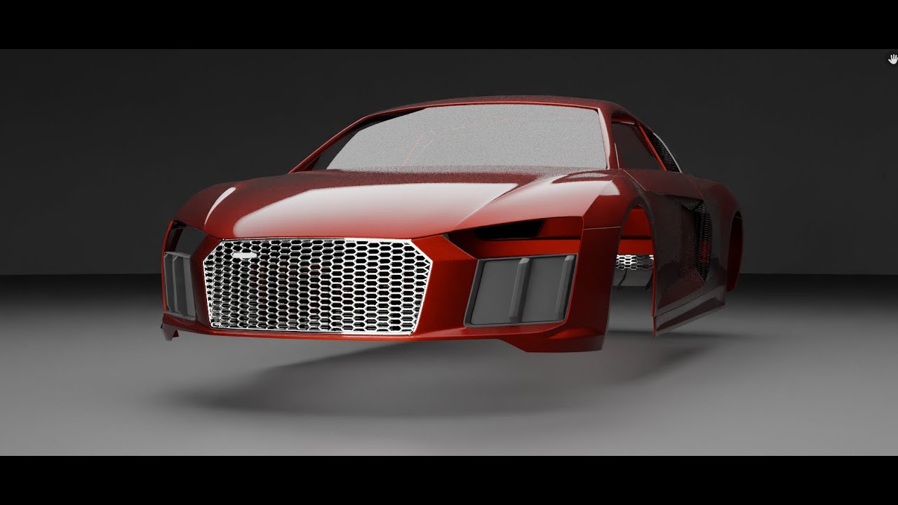 Blender Car Animation Audi R8 Progress Update Episode 4 Full Version ...