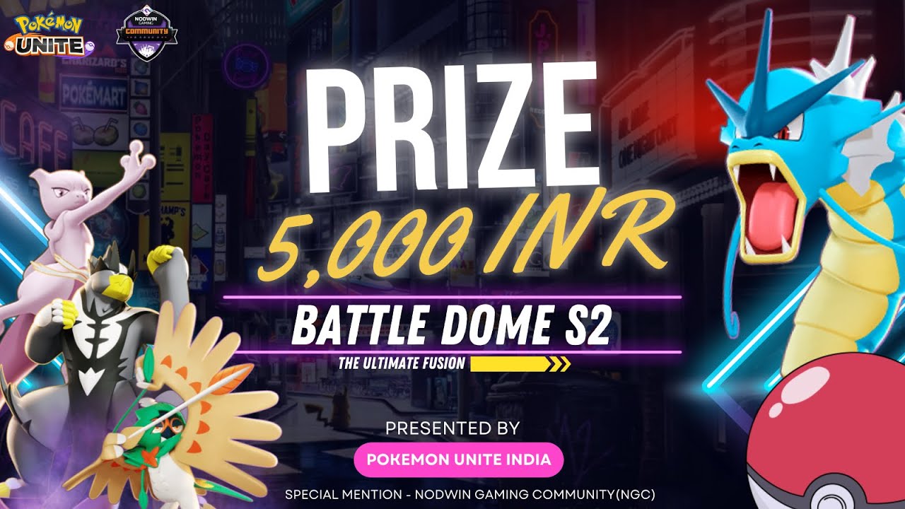 🔴 { HINDI } pokemon unite battle dome || POKEMON UNITE INDIA || CASTED ...