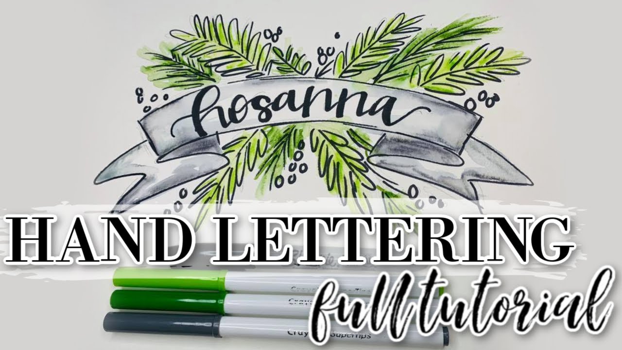 DIY Hand Lettering & Easter Art | Full Tutorial | P'zazz Art Studio ...