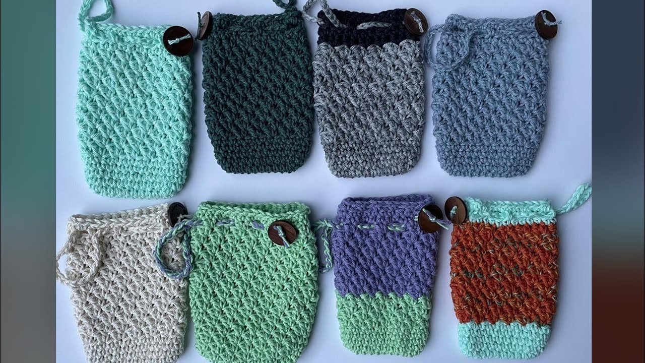 Crochet Soap Saver, Soap Sack, Soap Sock Tutorial. Crochet Pattern ...
