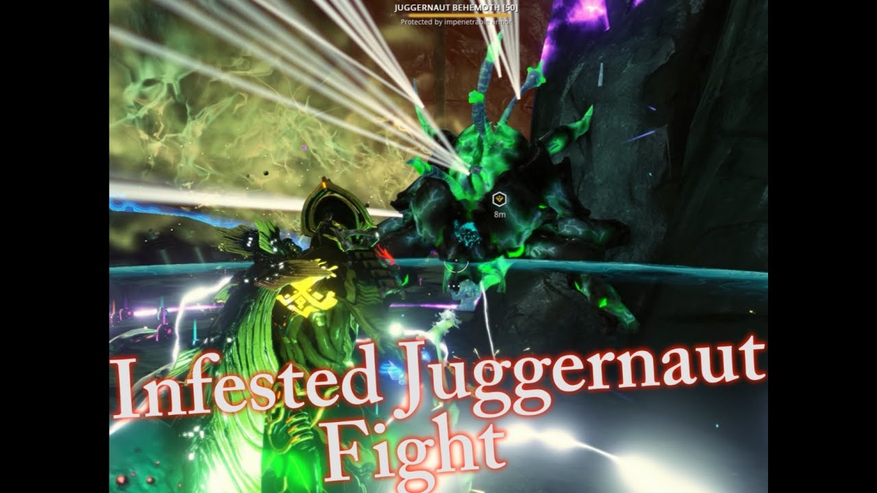 Warframe | Infested Juggernaut Behemoth Fight | Melee Only - YouTube