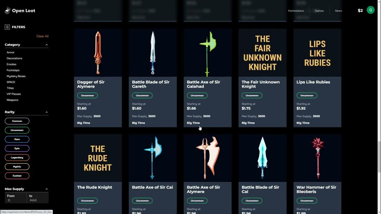 OPEN LOOT | First buy from Big Time marketplace - YouTube