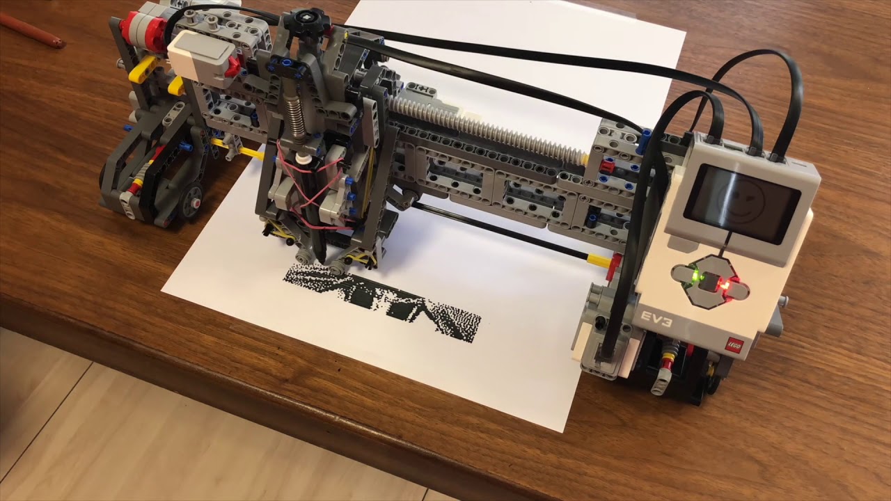 Lego Printer & Lego Spyrograph - YouTube