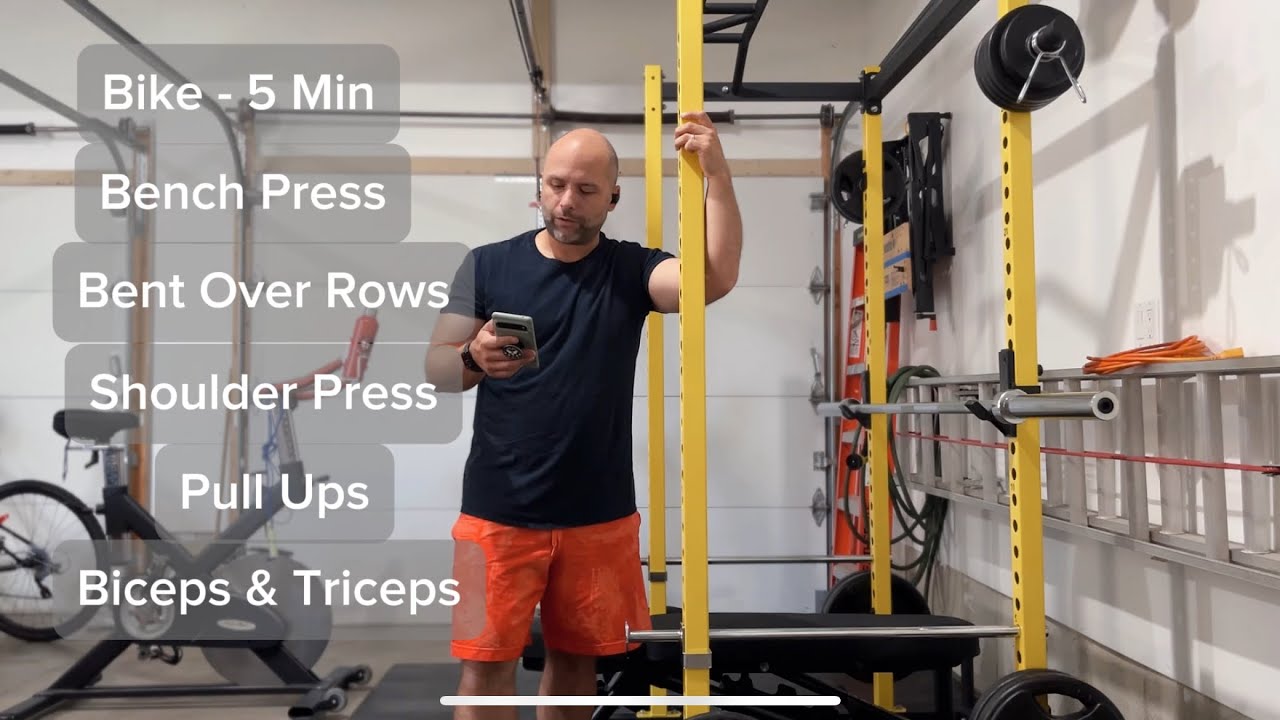 Workout With Me #3 | Bench Press, Pull-Ups & More | 45-Minute Workout ...