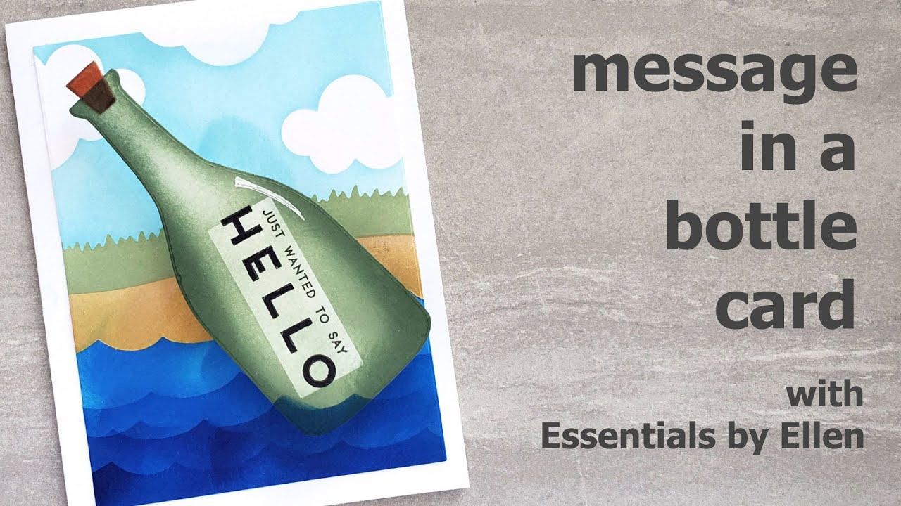 How to make a Message in a Bottle card - YouTube