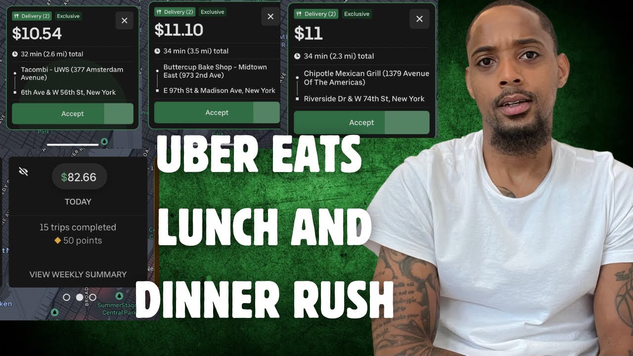 UBER EATS ON MY ELECTRIC SCOOTER LUNCH AND DINNER RUSH GRIND - YouTube