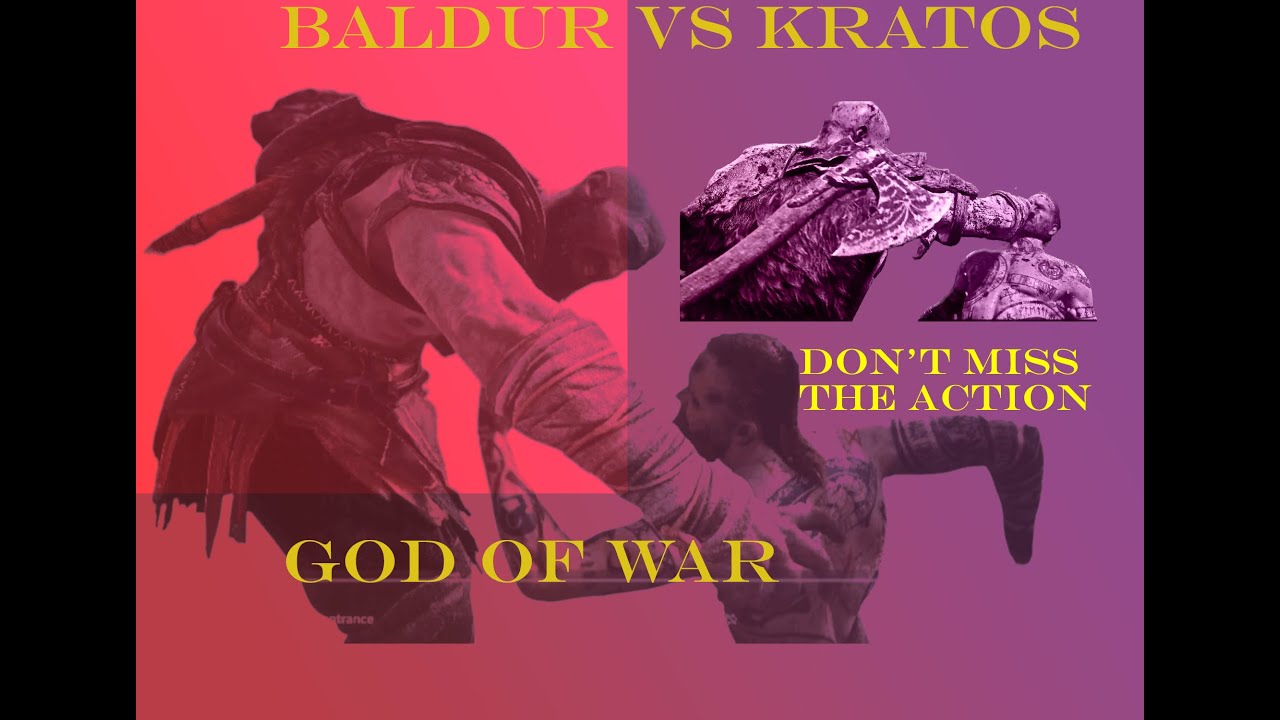 God of war starting fight with baldur #gow #baldur - YouTube