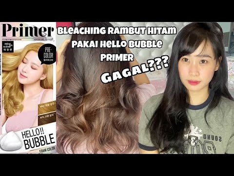HELLO BUBBLE PRIMER ON BLACK HAIR | REVIEW MISE EN SCENE HELLO BUBBLE ...