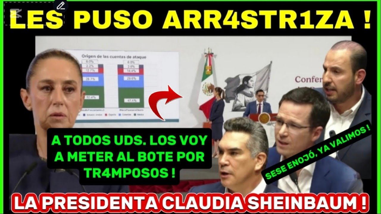 Son unos TR4MP0S0S, Todos al B0TE, Tope Donde Tope: Claudia Sheinbaum ...