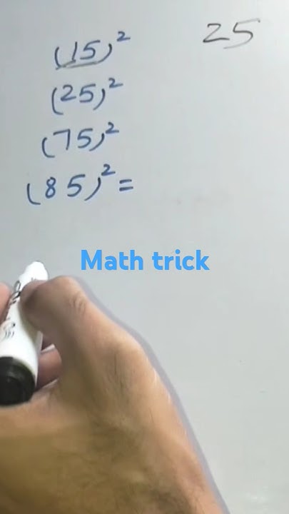 Learn to Square any 2 Digit Number I Math Tricks and Tips - YouTube