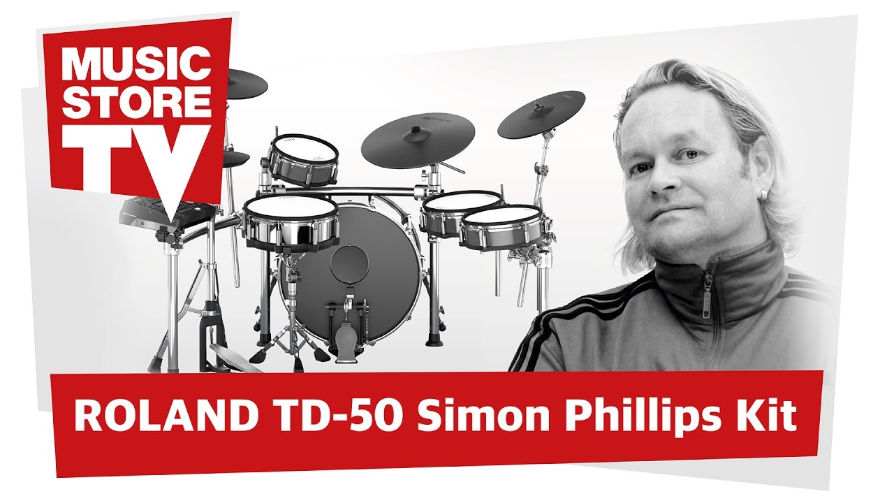ROLAND TD-50 E-Drum Kit MUSIC STORE Simon Phillips Sound Set - YouTube