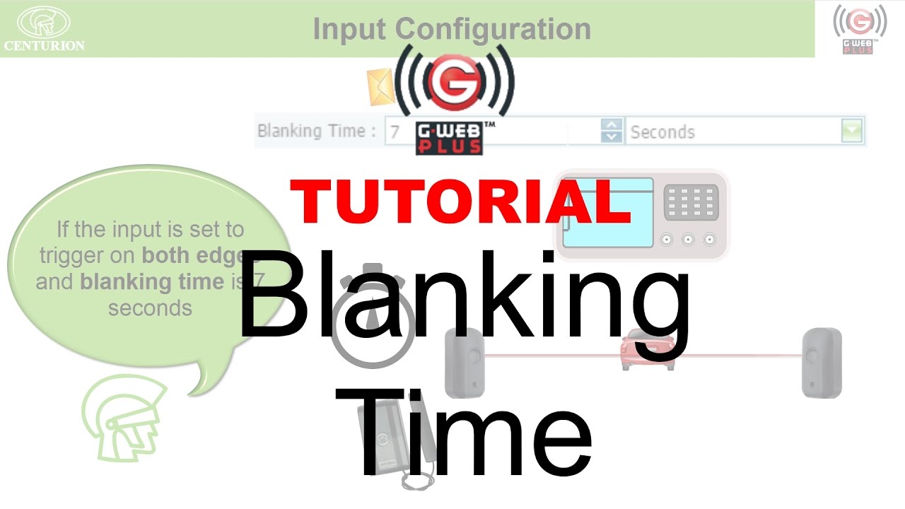 Blanking Time - G-WEB PLUS - Centurion Systems - YouTube