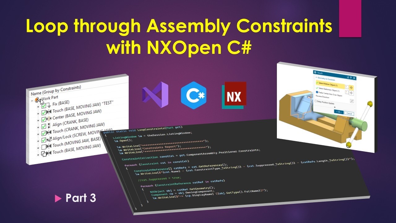 #3 : How to Get Assembly Constraints and Reference Geometry using ...