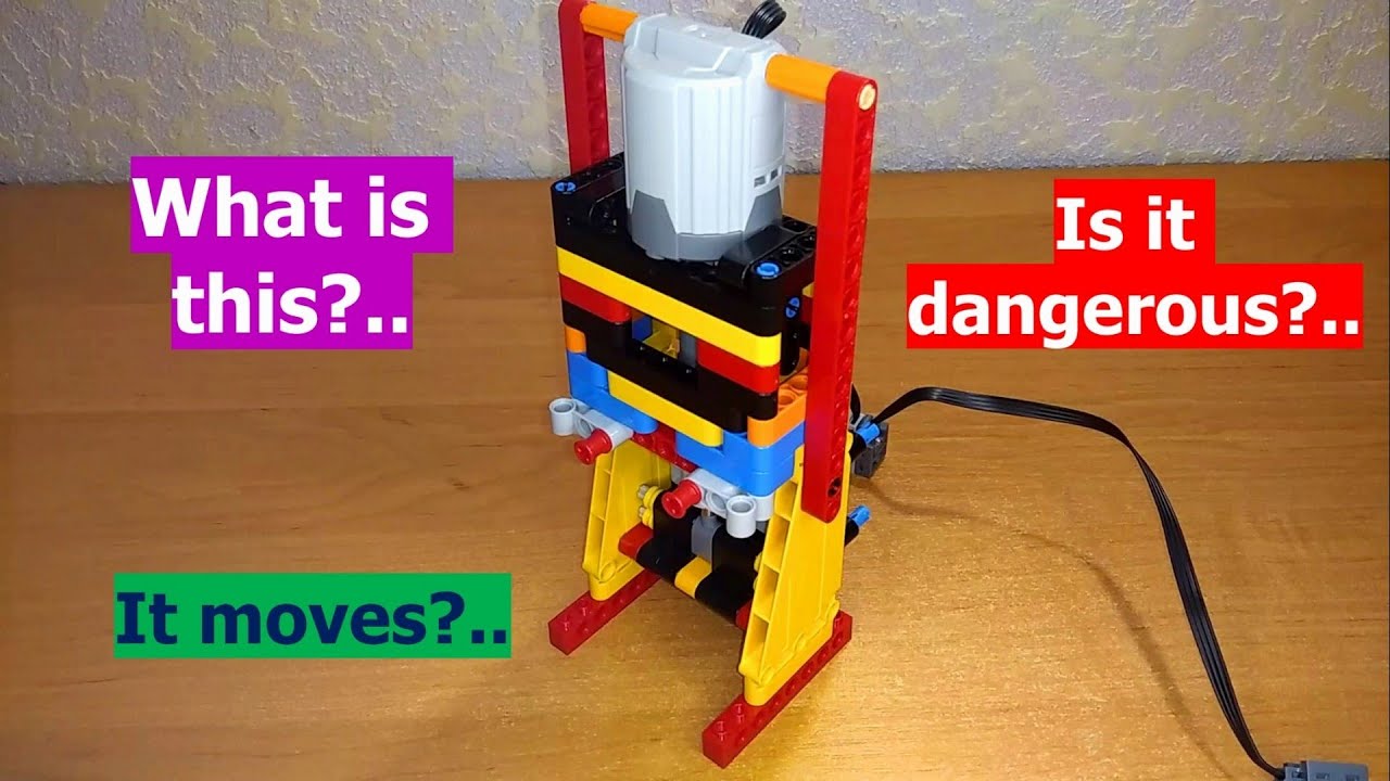 LEGO Technic - Press with large actuator - YouTube