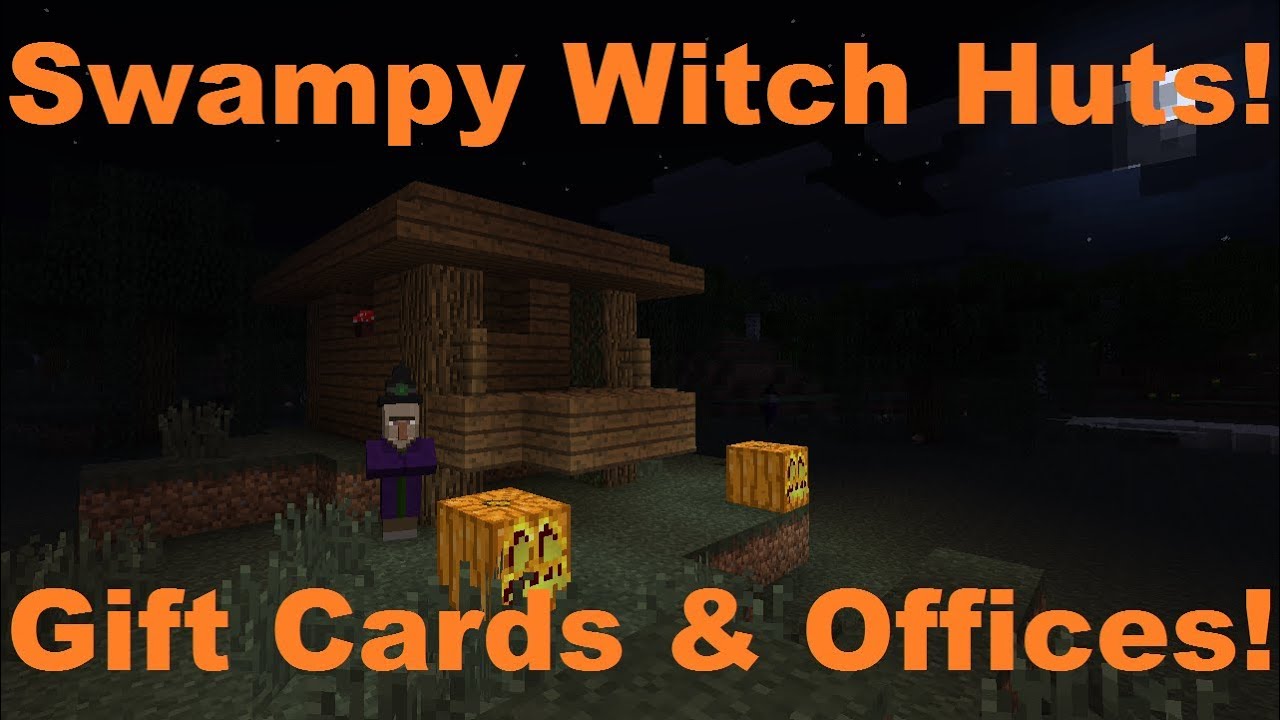 Minecraft + Mojang News: Witch Huts, Gift Cards & Offices! - YouTube