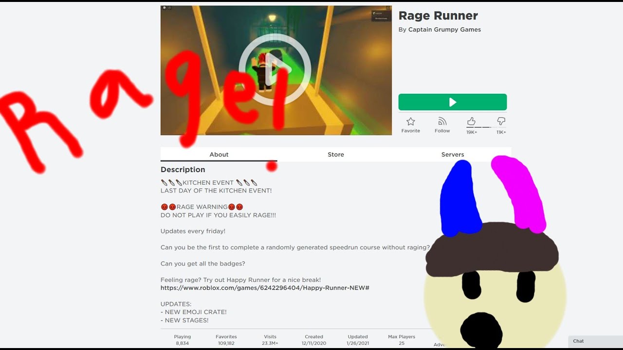 Roblox Rage Runner IT MADE ME RAGE HARDCORE LOL - YouTube