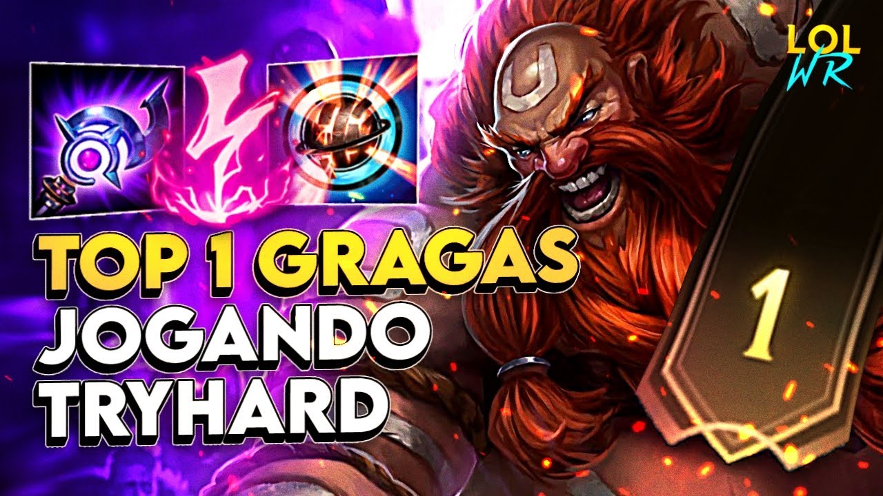 TOP 1 GRAGAS JOGANDO TRYHARD! BONECO TA ABSURDO | LoL Wild Rift - YouTube
