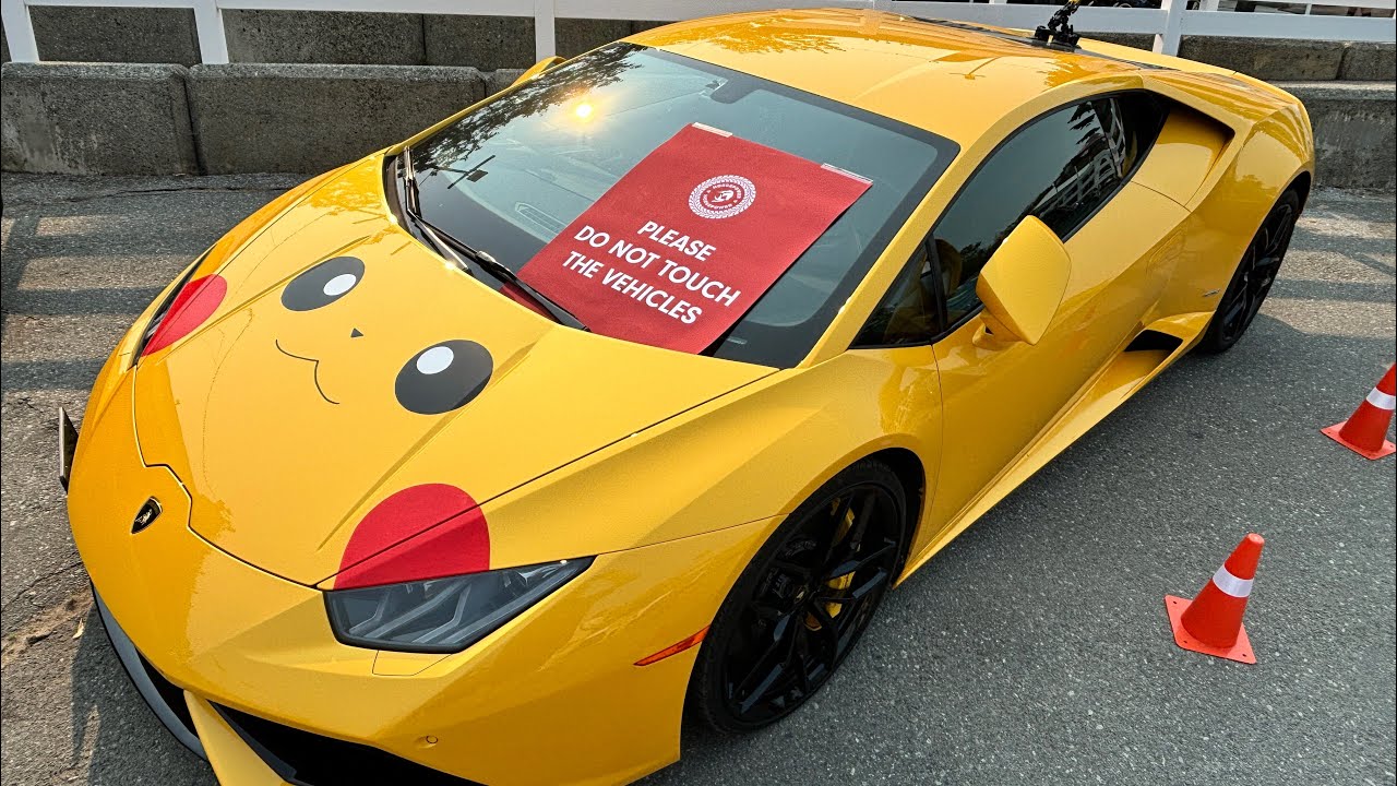 I have never seen a Pikachu Lamborghini before today - YouTube