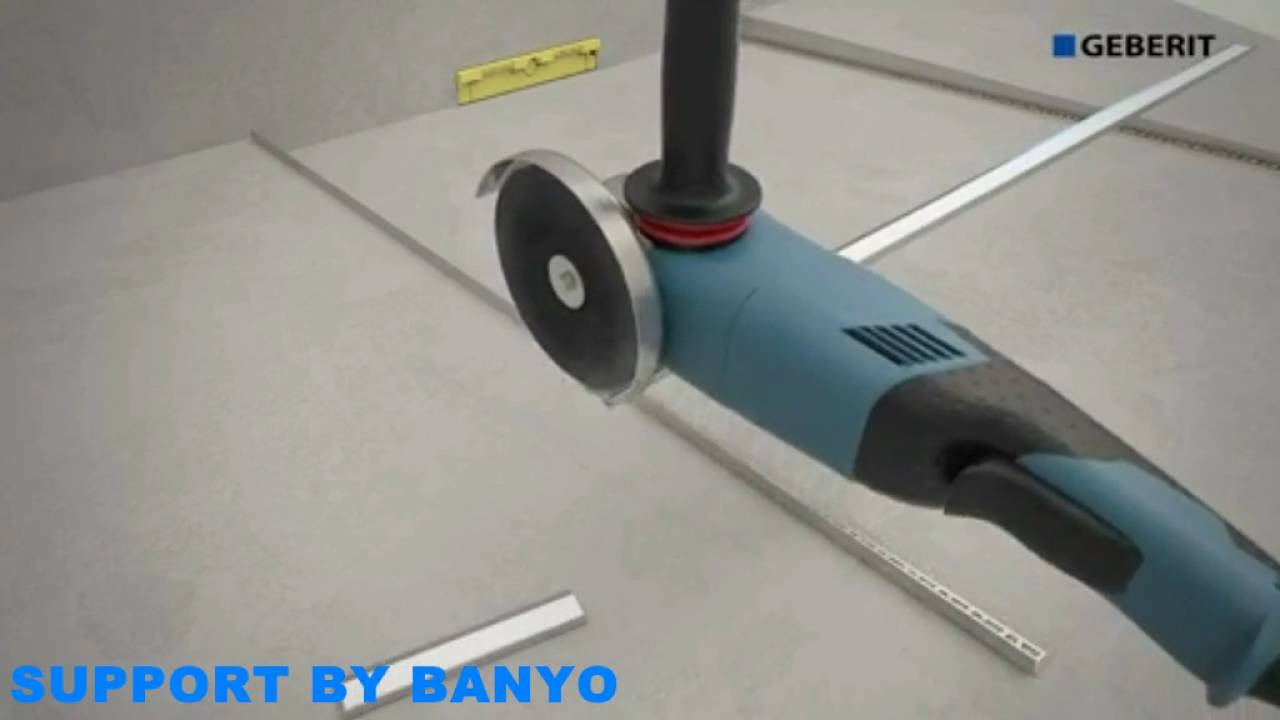 Geberit In Wall Drain with Collector Profile - YouTube