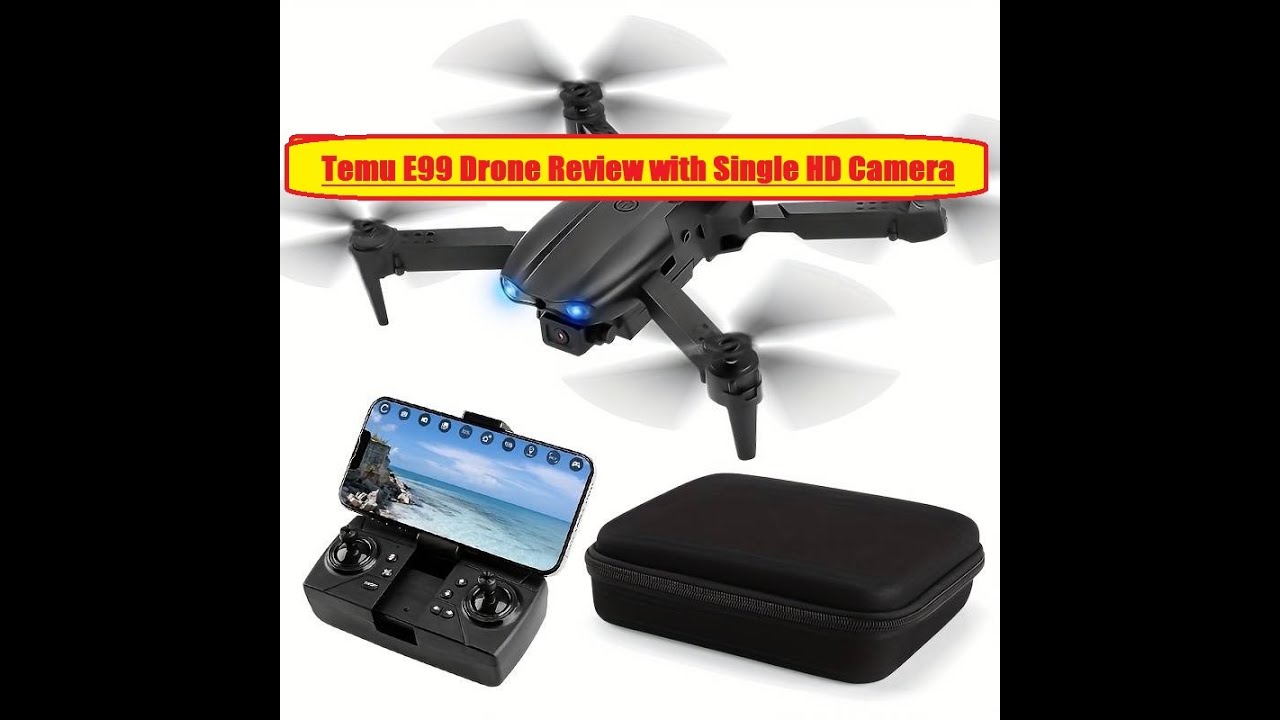 1st Temu Purchase: E99 Pro Drone with HD Camera, unboxing, review and ...