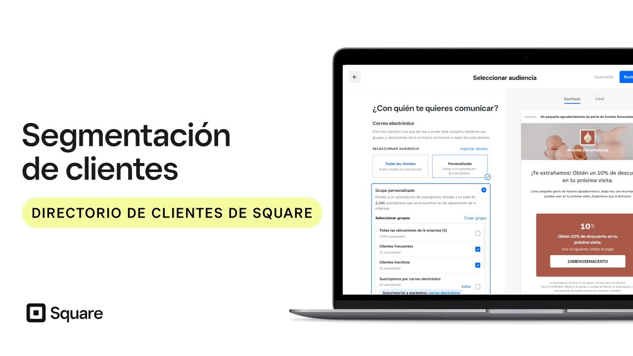 Segmentación de clientes con el Directorio de clientes de Square - YouTube