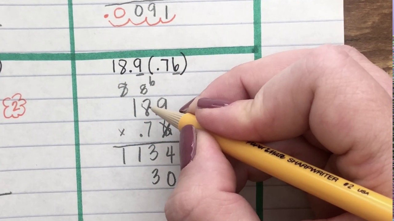 Multiplying Decimals Journal Notes - YouTube