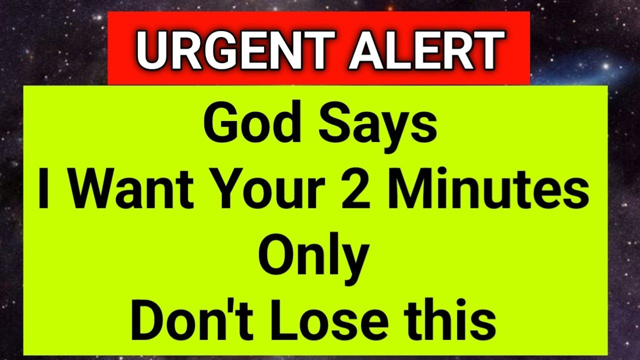 🔴Urgent Alert From God Don't Ignore This‼️|| God's Message For You ...
