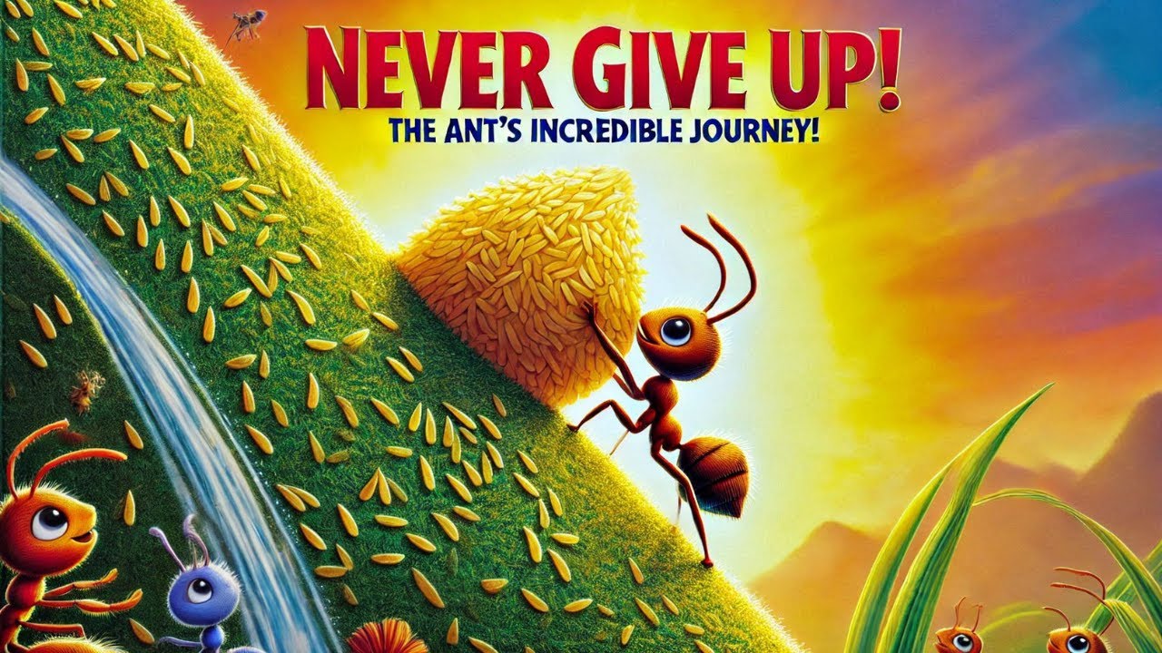 Never Give Up | The Ants' Story of Hard Work and Success | Motivational ...