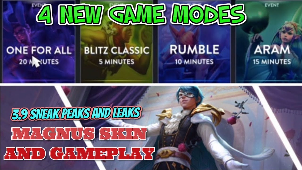 MAGNUS GAMEPLAY AND SKIN + 4 NEW GAME MODES DETAILS- VAINGLORY 5V5 ...