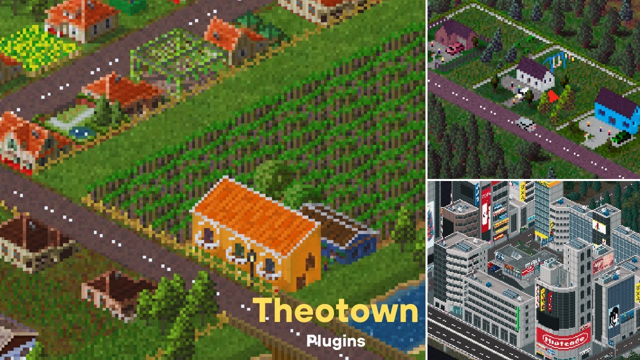 The BEST residential plugins for Theotown! - YouTube