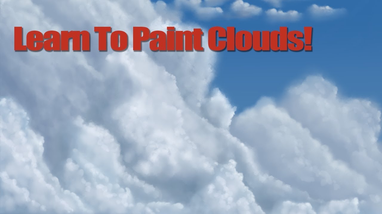 Digital Painting Tutorial: Clouds in Photoshop - YouTube
