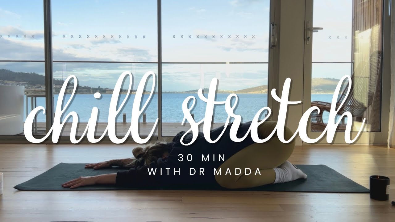 30 min chill stretch 🍯🤤 | mane yoga with Dr Madda - YouTube