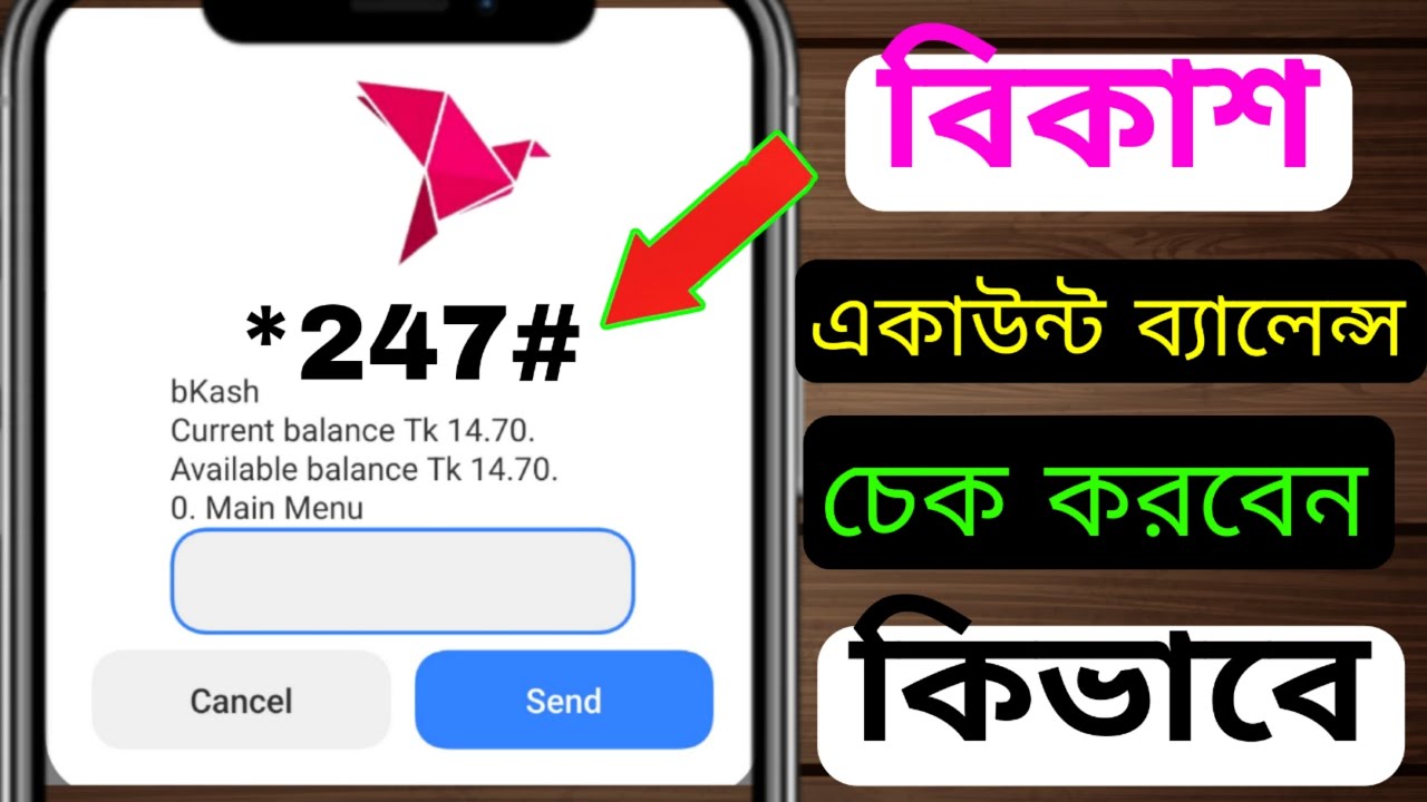 বিকাশে টাকা দেখে কিভাবে | How to check Bkash account balance - YouTube