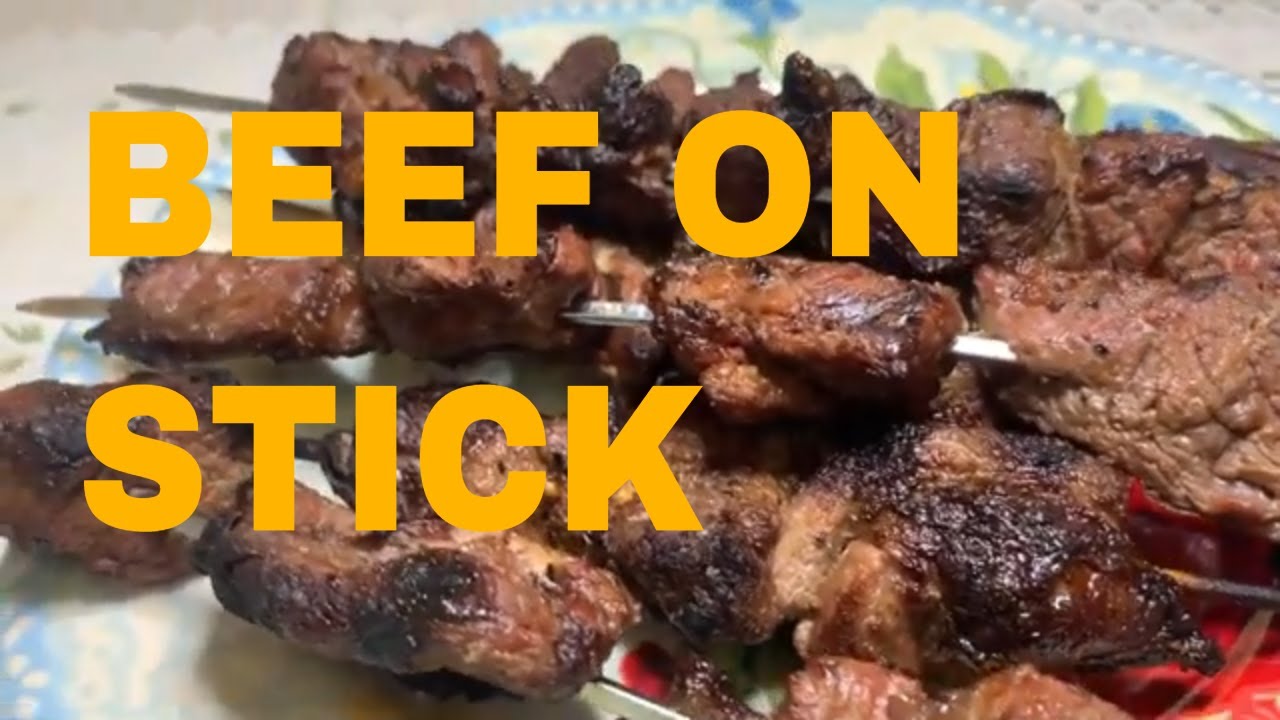 How to Make Barbecue Beef on Stick - YouTube