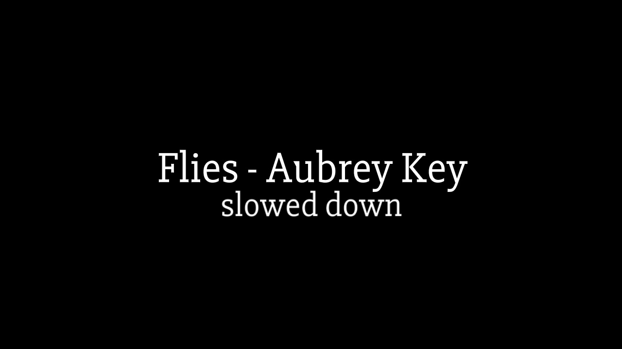 Flies - Aubrey Key // slowed - YouTube