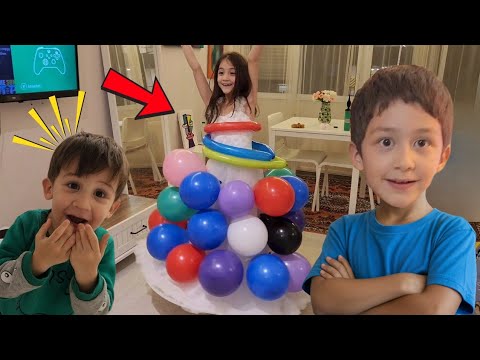 Poyraz Bir Günlüğüne Dünyanın En Kötü Çocuğu Oldu Eylülün Balon Elbisesini Patlattı!! Eylül Ağladı!!