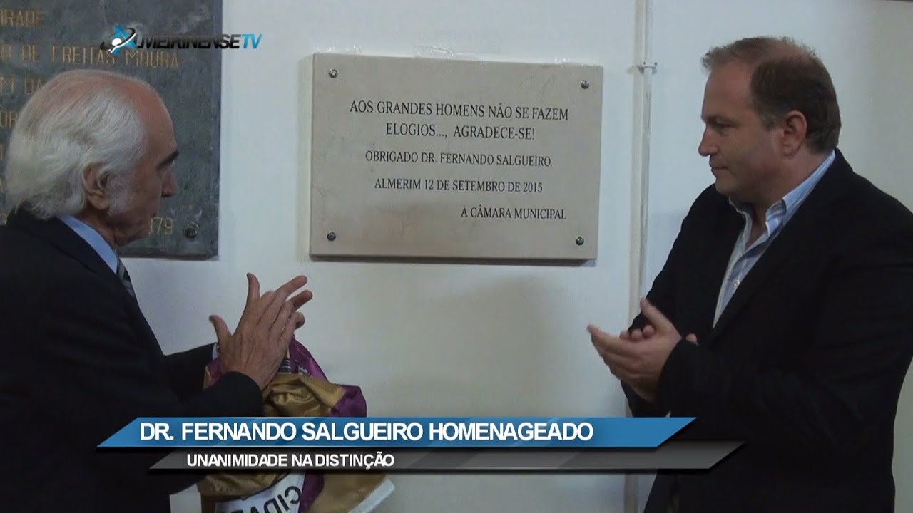 DR FERNANDO SALGUEIRO HOMENAGEADO - YouTube