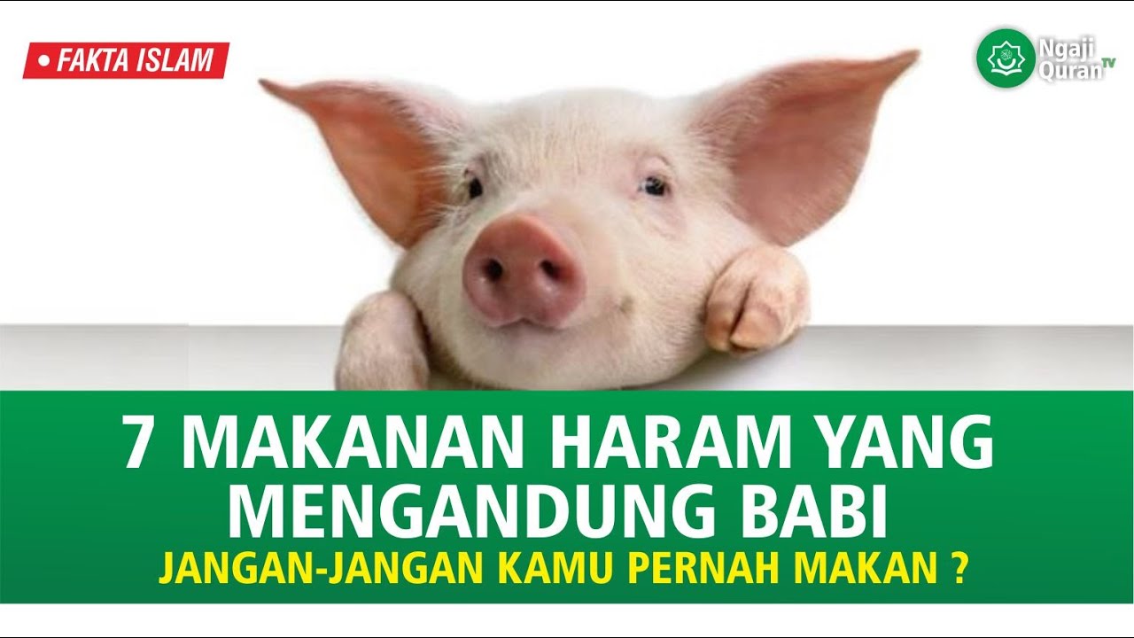7 Makanan Haram yang Mengandung Babi, Awas Kamu Pernah Makan - YouTube