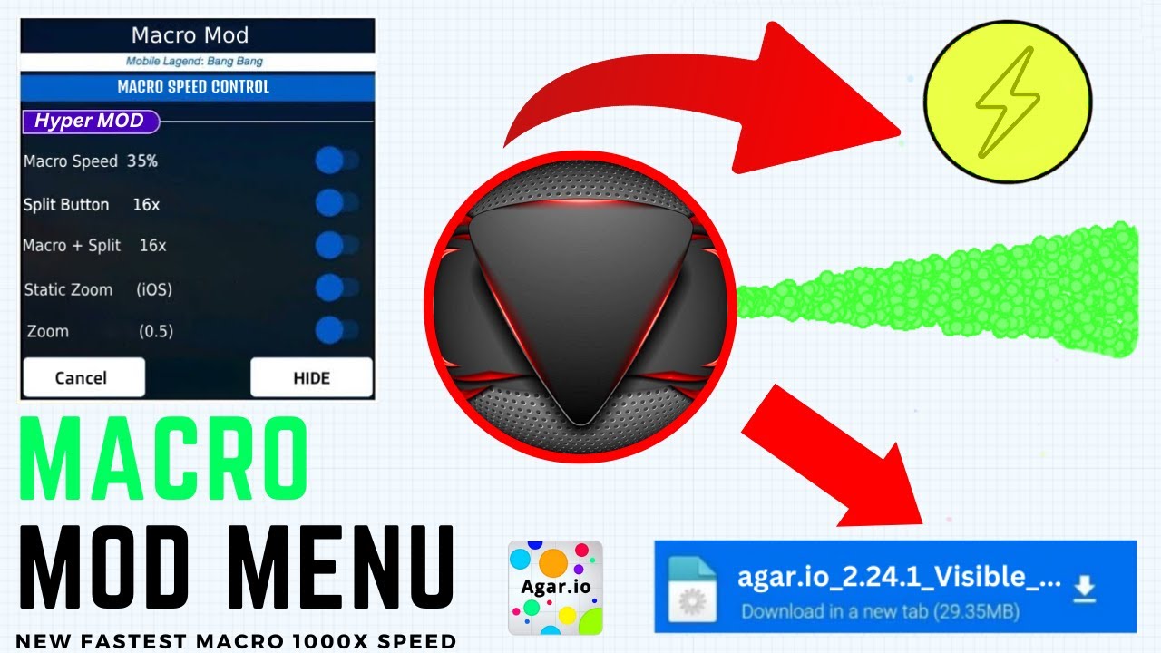 Agario New Macro Full Control with Latest Xelahot Zoom and No Lag for ...