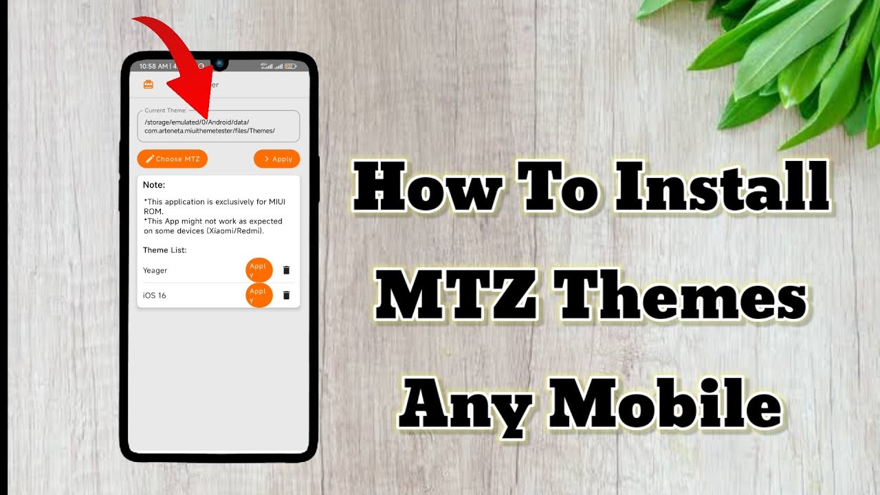 How To Install MTZ Themes In Any Xiaomi Redmi Poco Mobile | MTZ Theme ...