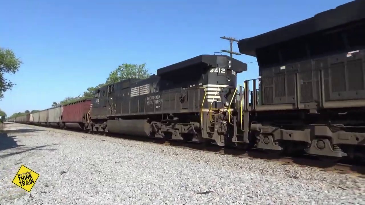 NS 3626 (GE ET44AC) leads NS Coal Train - YouTube