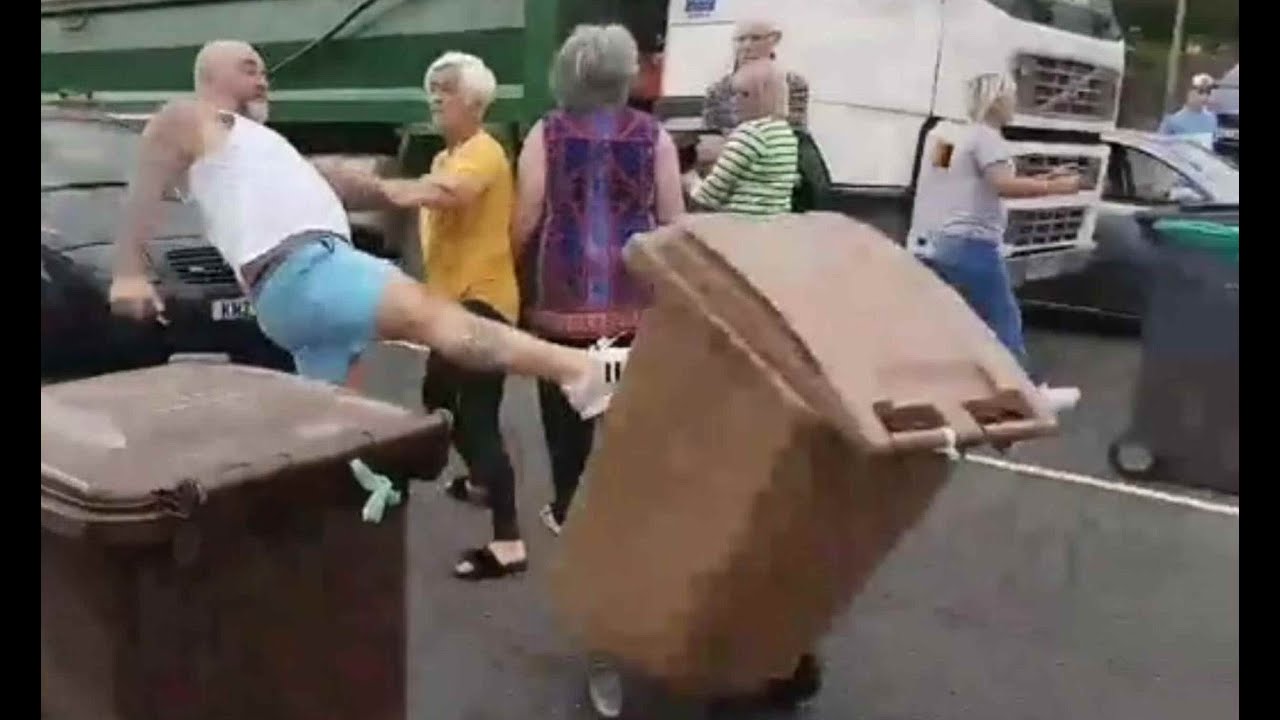 Bin kicking - YouTube