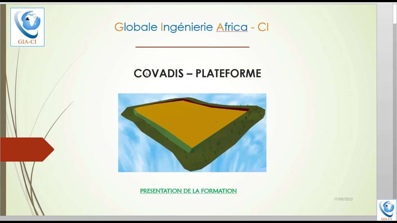 1- Formation Covadis plateforme de terrassement - Présentation de la ...