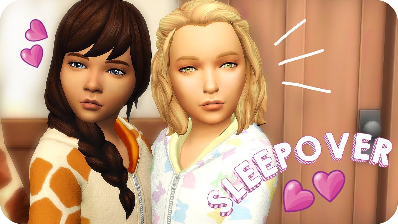 SPOOKY SLUMBER PARTY | Sims 4 Let's Play - Big Sister Challenge | EP 15 ...