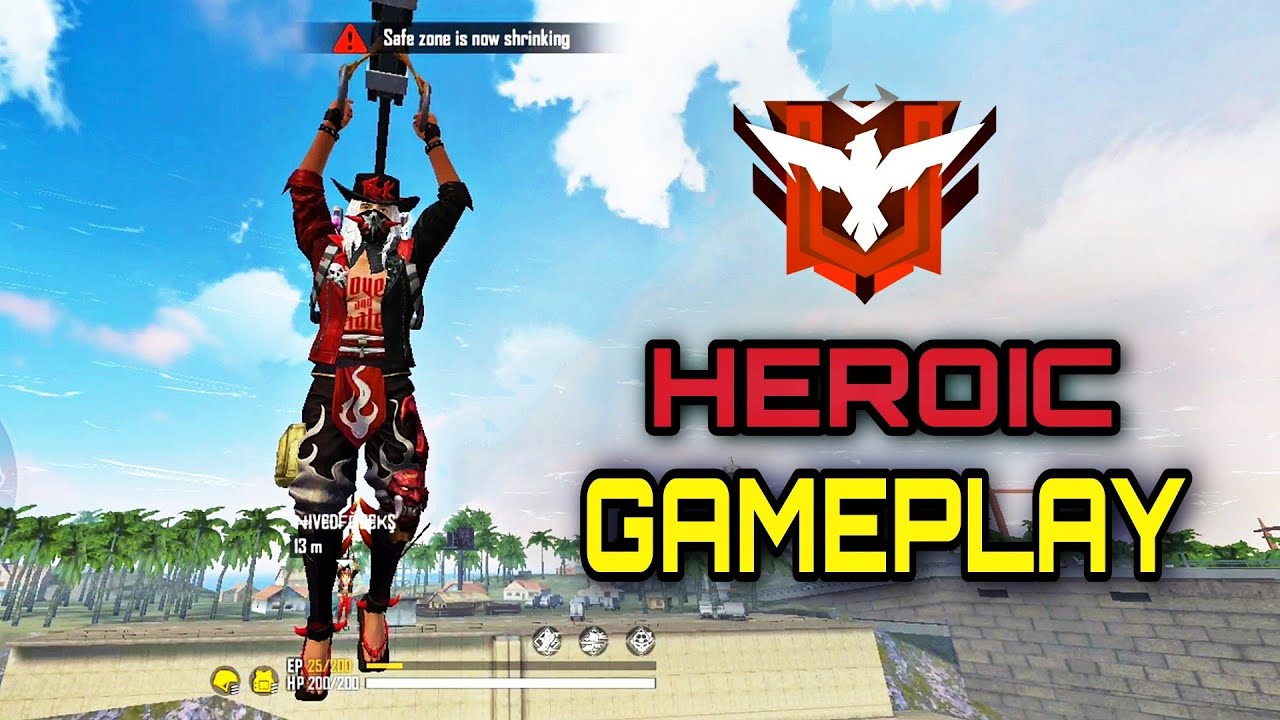 Free Fire HEROIC Gameplay 🔥 ലാസ്റ്റ് സോൺ എജാതി അടി ഉഫ് 💥 Heroic Tricks ...