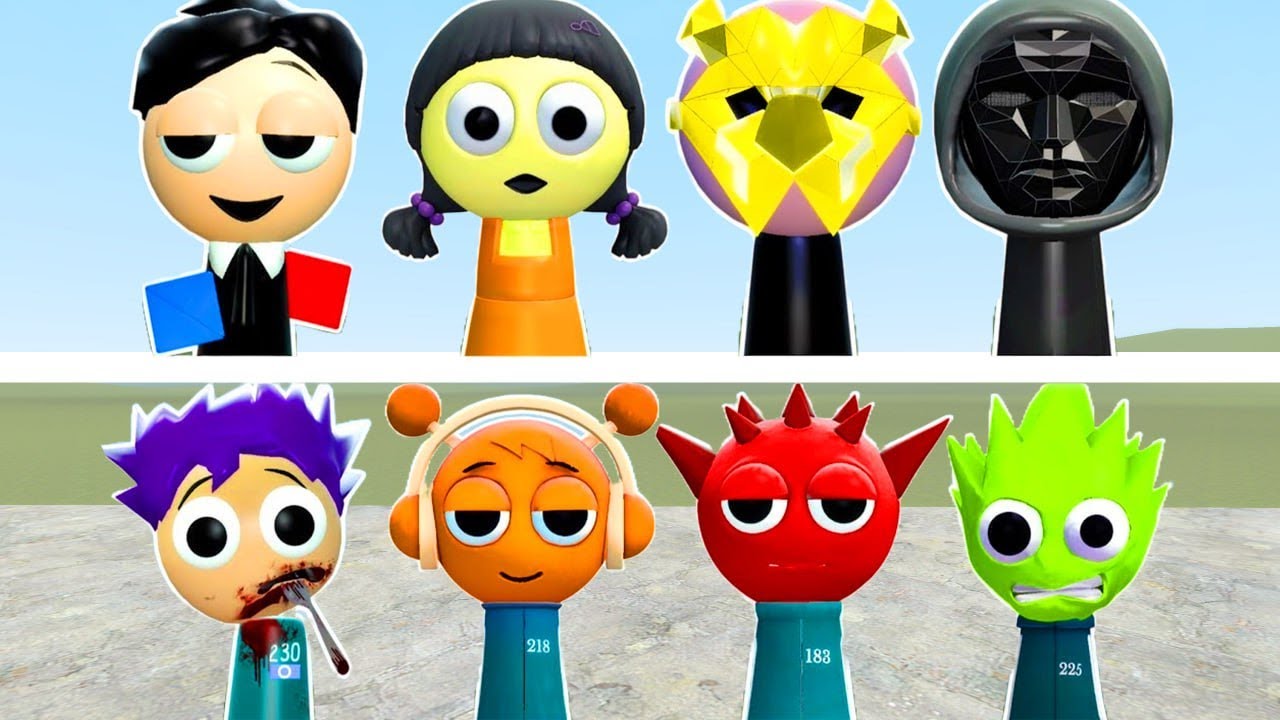 NEW UPDATE ALL SPRUNKI SQUID GAME PHASE In Garry`s Mod! - YouTube