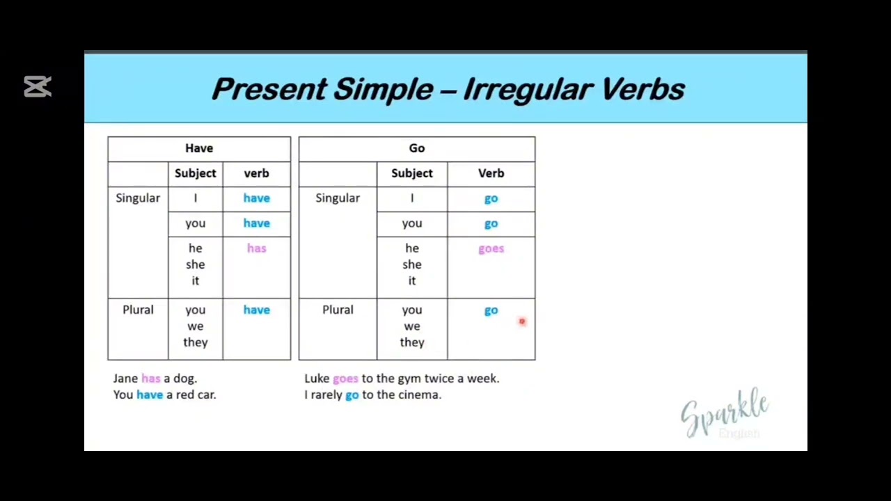 Grade Seven - Grammar " The Simple Present" - YouTube